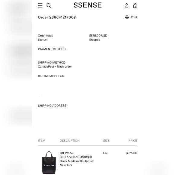 Off-White | Bags | Offwhite Sculpture Tote | Poshmark